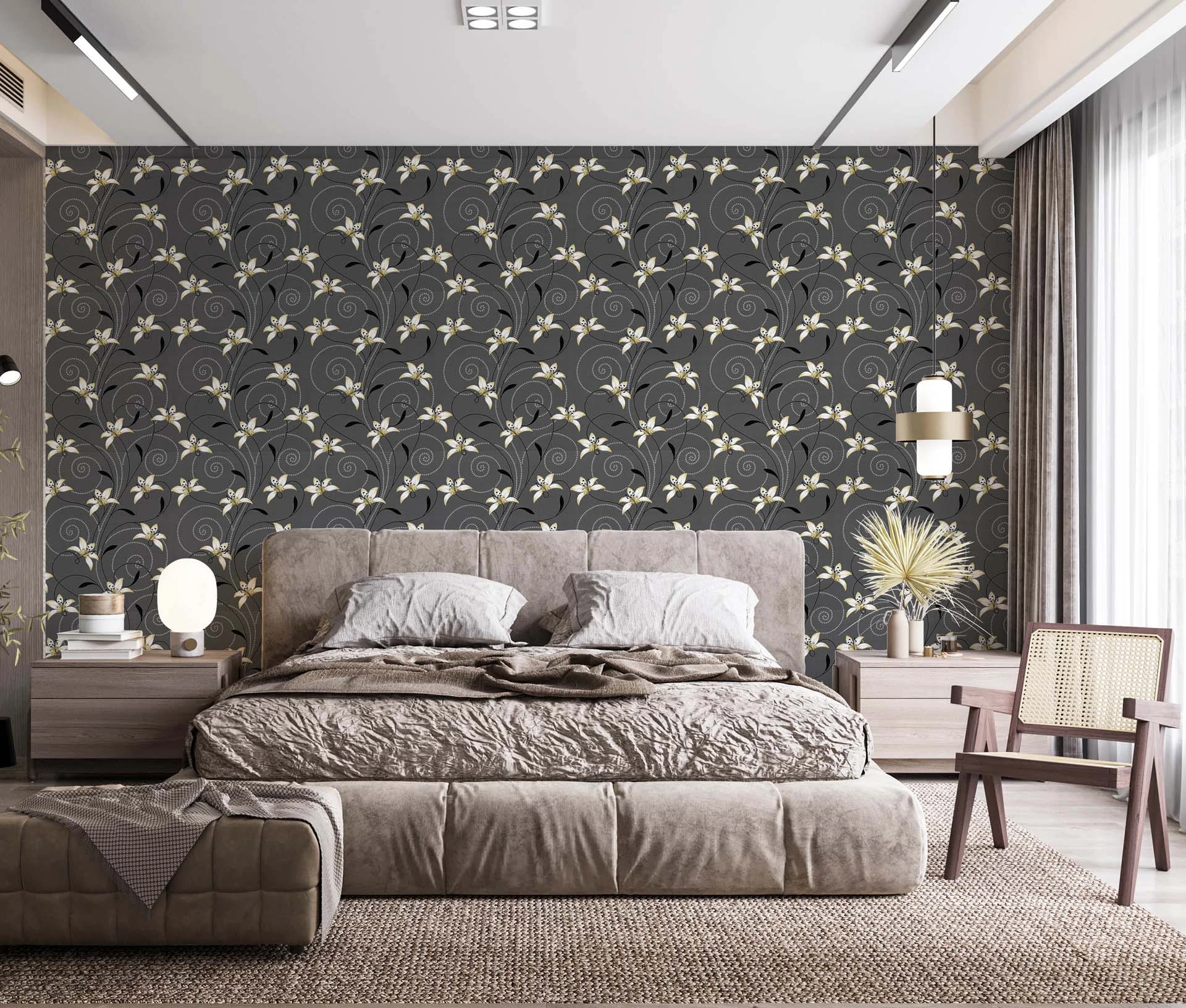Hotel wallpaper luxury decor ⭐ by MallDeco