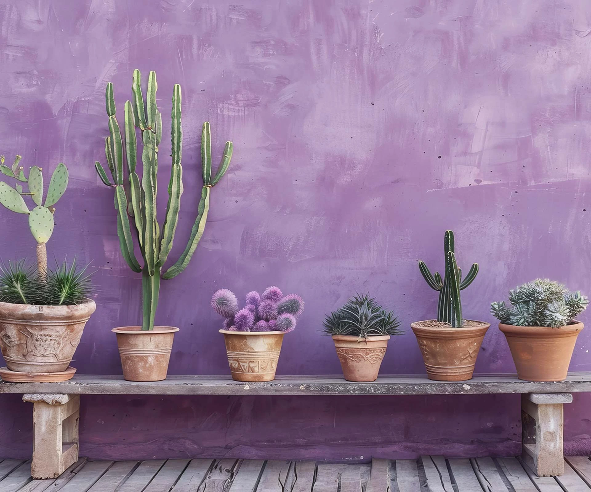 Purple photo wallpaper brave and firm ⭐ by MallDeco