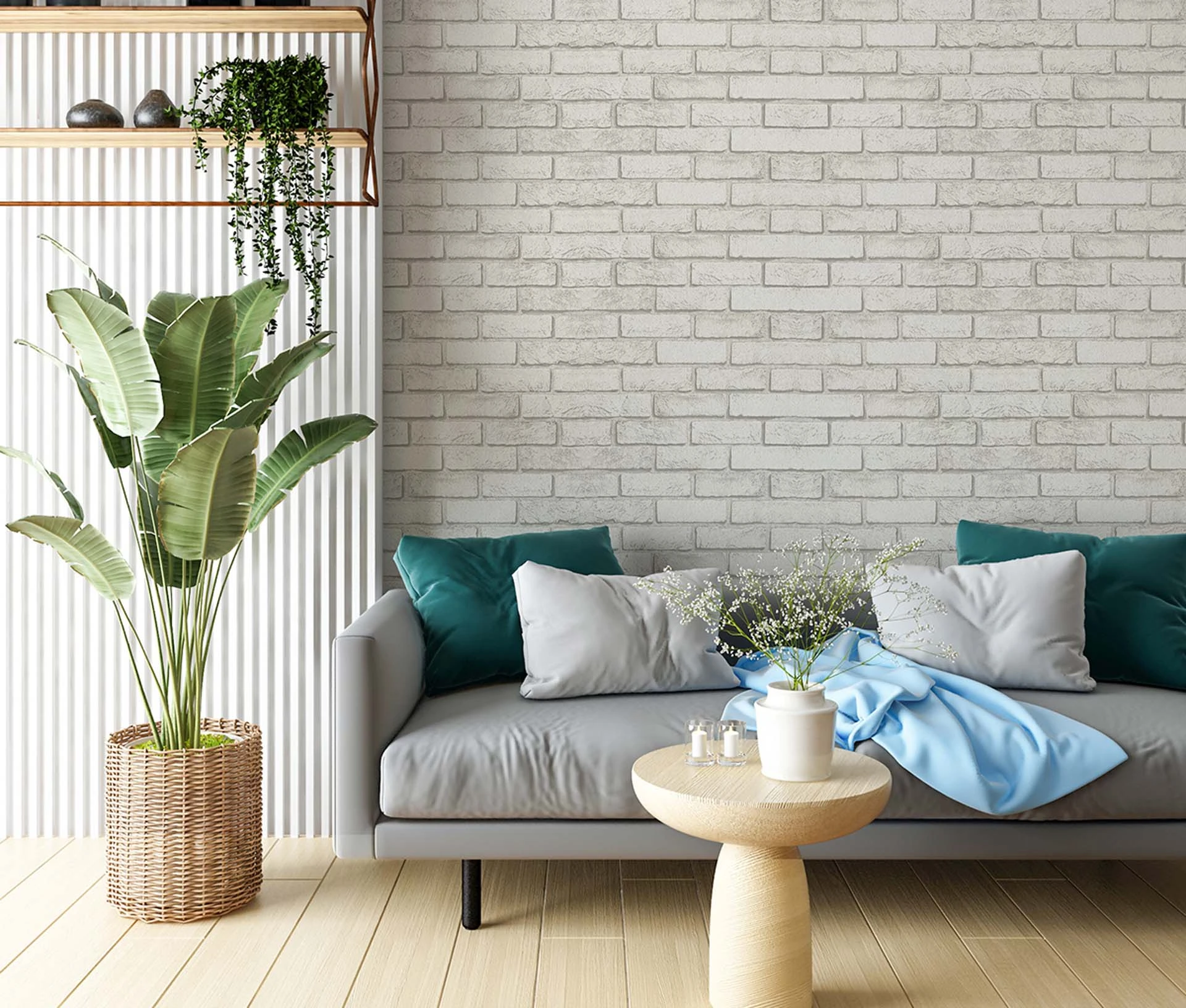Rustic wallpaper traditional style ⭐ by MallDeco