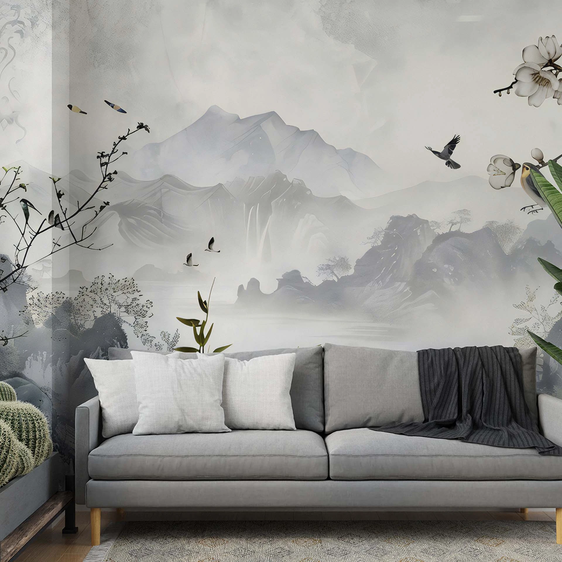 Wall mural mountains adventurous spirit ⭐ by MallDeco