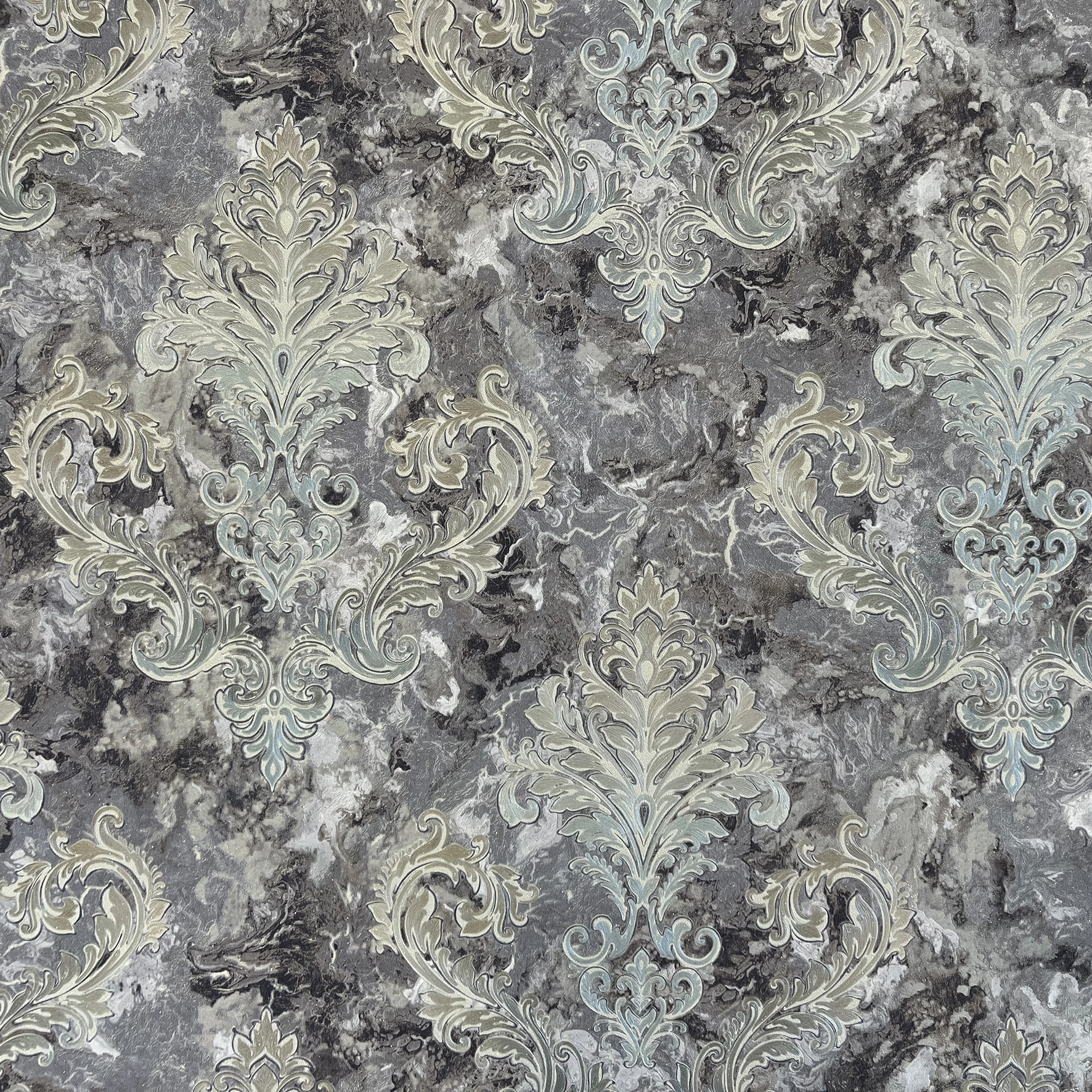 Gray living room wallpaper, premium wine, gray, Khorezm pattern