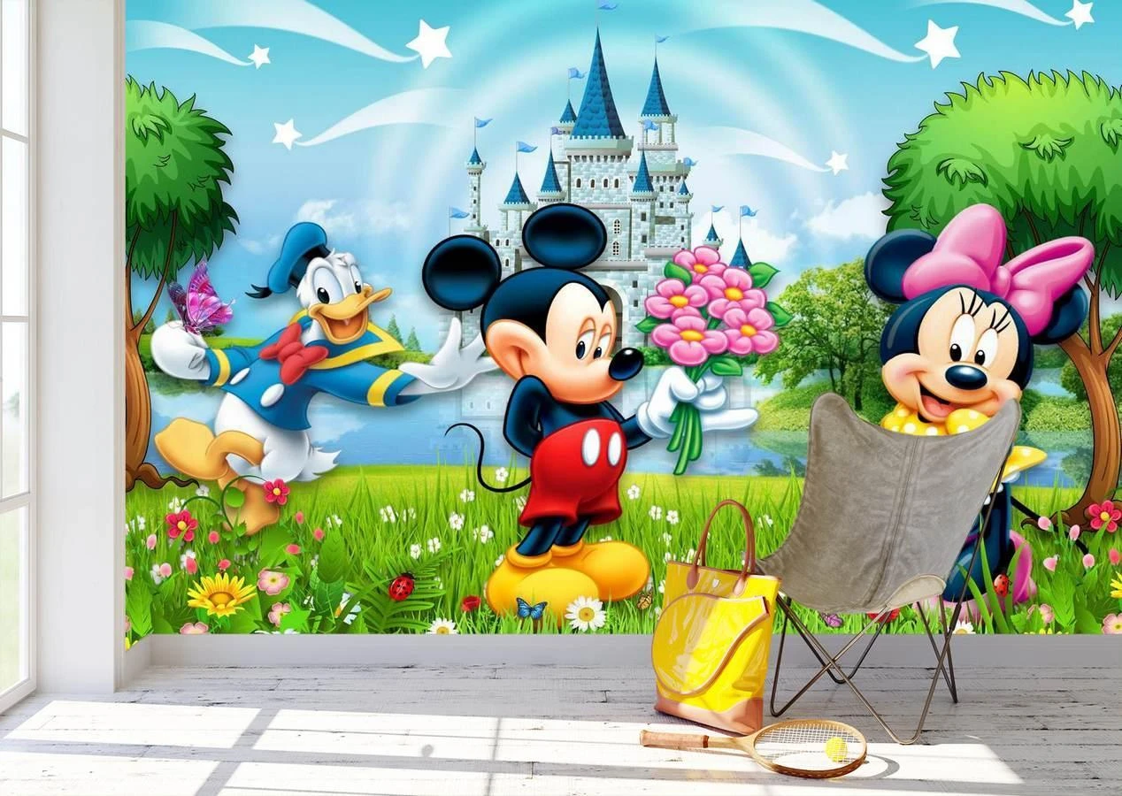Papier peint pour enfants, Mickey Mouse Story Art.030054